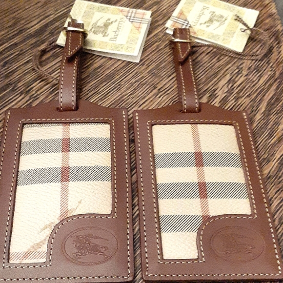 Burberrry | Bags | Burberry Vintage Luggage Tag Rare Authentic ...